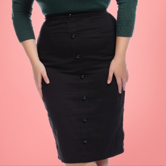 Collectif | Skirts | Collectif Black Pencil Skirt | Poshmark
